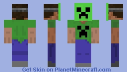 Creeper Steve Minecraft Skin