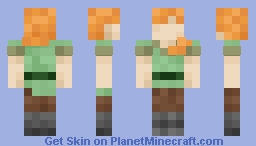 4-Bit Alex Minecraft Skin