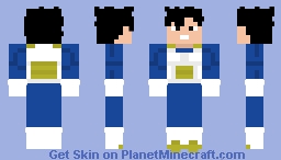 goku roupa do vegeta -saga cell- (dragon ball z) Minecraft Skin