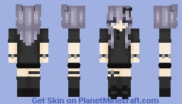 pastel goth Minecraft Skin