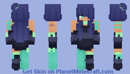 Neon Lights Minecraft Skin