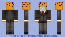 Businessman Muffin with COVID mask Minecraft Skin