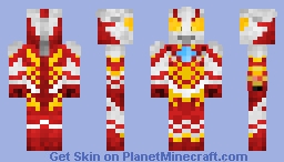 Ultraman Mebius burning brave Minecraft Skin