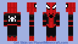 MCU: Spider-Man (Upgraded Suit) Minecraft Skin