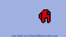 Red Among-Us Minecraft Skin