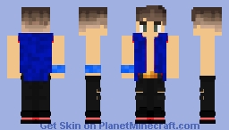 blue skin Minecraft Skin