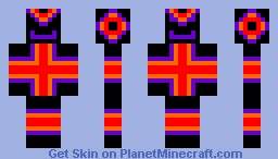 Four Colored Two Face Minecraft Skin