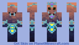 Magmatic Poseidon Minecraft Skin