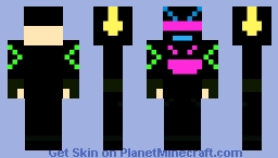 Neon Rave DJ Minecraft Skin