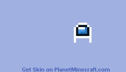 light blue imposter Minecraft Skin