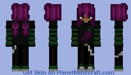 Egg Plant Girl Minecraft Skin