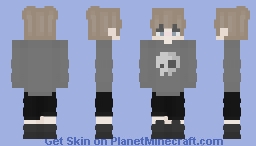 Cute gray boy Minecraft Skin