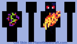 fire man Minecraft Skin
