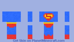 SuperMan Halloween Costume Minecraft Skin