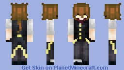 Fancy Vest Pirate-esque Brown Haired Ver. Minecraft Skin