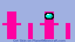 Among us pink Minecraft Skin