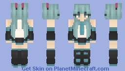 Hatsune Miku Minecraft Skin