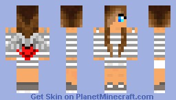 Girl in LOVE Minecraft Skin