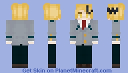 Denki in School Uniform Minecraft Skin