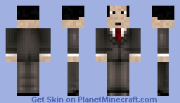Asian Man in suit Minecraft Skin