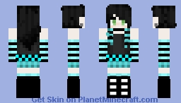 ' Scene girl Minecraft Skin