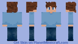 Dave Seville | Minecraft Man | Blue Sweater | Dark Jeans Minecraft Skin
