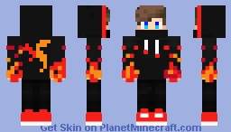 Fire Lava Boi Minecraft Skin