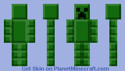 64-Bit Creeper Minecraft Skin