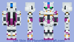 MSZ-006-3A Zeta Gundam 3A Type Minecraft Skin