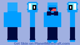 Blue the squid Minecraft Skin