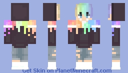 Synthwave Cube Minecraft Skin