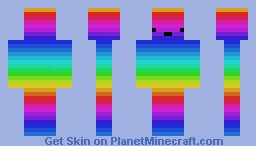Cute rainbow Minecraft Skin