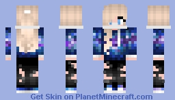Galaxy girl Minecraft Skin