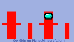 Among us red Minecraft Skin