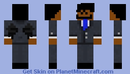 Joshua HQ in a suit Minecraft Skin