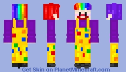 Clown Skin zany Minecraft Skin