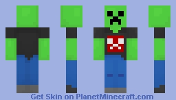 Creeper Steve Minecraft Skin