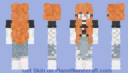 Cute Ginger Girl uwu Minecraft Skin