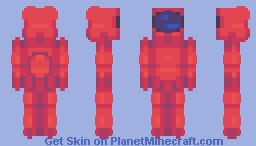 Among Us Red Minecraft Skin