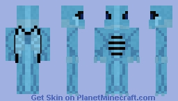 (Edited page)Blue Eyes White Dragon Minecraft Skin