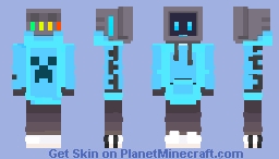 The cyan loggy sweater Minecraft Skin