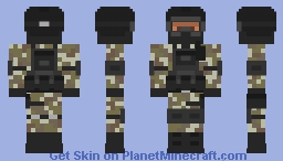 Forest Camo Soldier Minecraft Skin