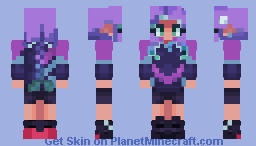 Splatoon OC- Thaye Minecraft Skin