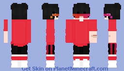 Red Aesthetic Minecraft Skin