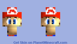 Mario 64 head (Java compatible) Minecraft Skin