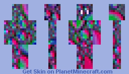 Neon Bubble Minecraft Skin