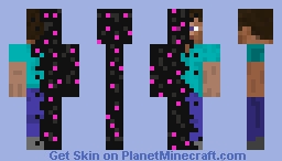 End Corrupted Steve Minecraft Skin