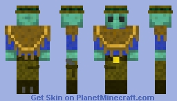 Lumberjack Copper Golem Mustache Minecraft Skin