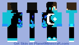 ICE MOON BOY Minecraft Skin