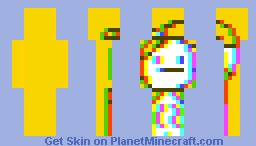 Chromatic Glitch Texthead Minecraft Skin